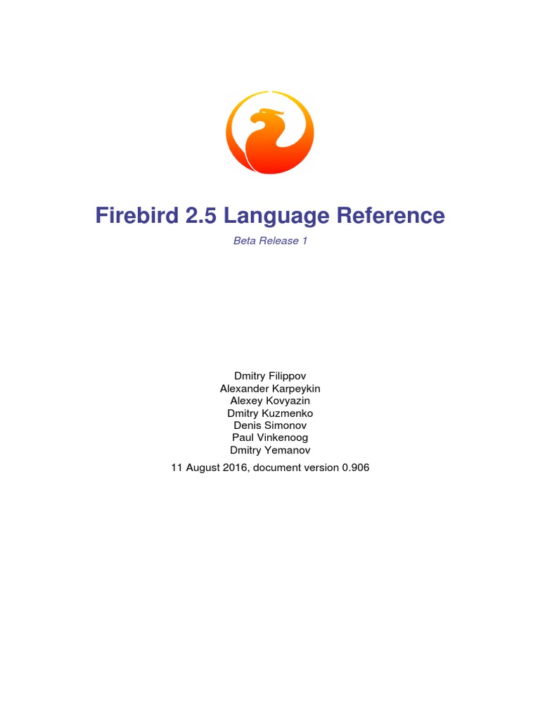 Firebird Language | PDF | Data Type | Data Management