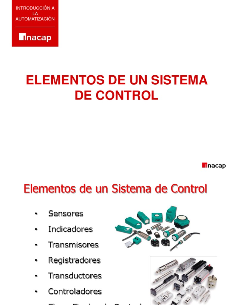 (3) Elementos de Un Sistema de Control | Controlador lógico programable ...