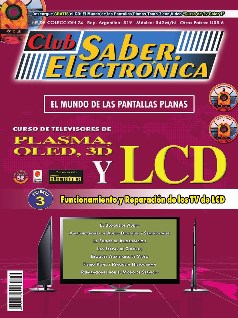 Cursos de Televisores de Plasma, Oled, 3d y LCD Tomo 3 | PDF | Poco ...