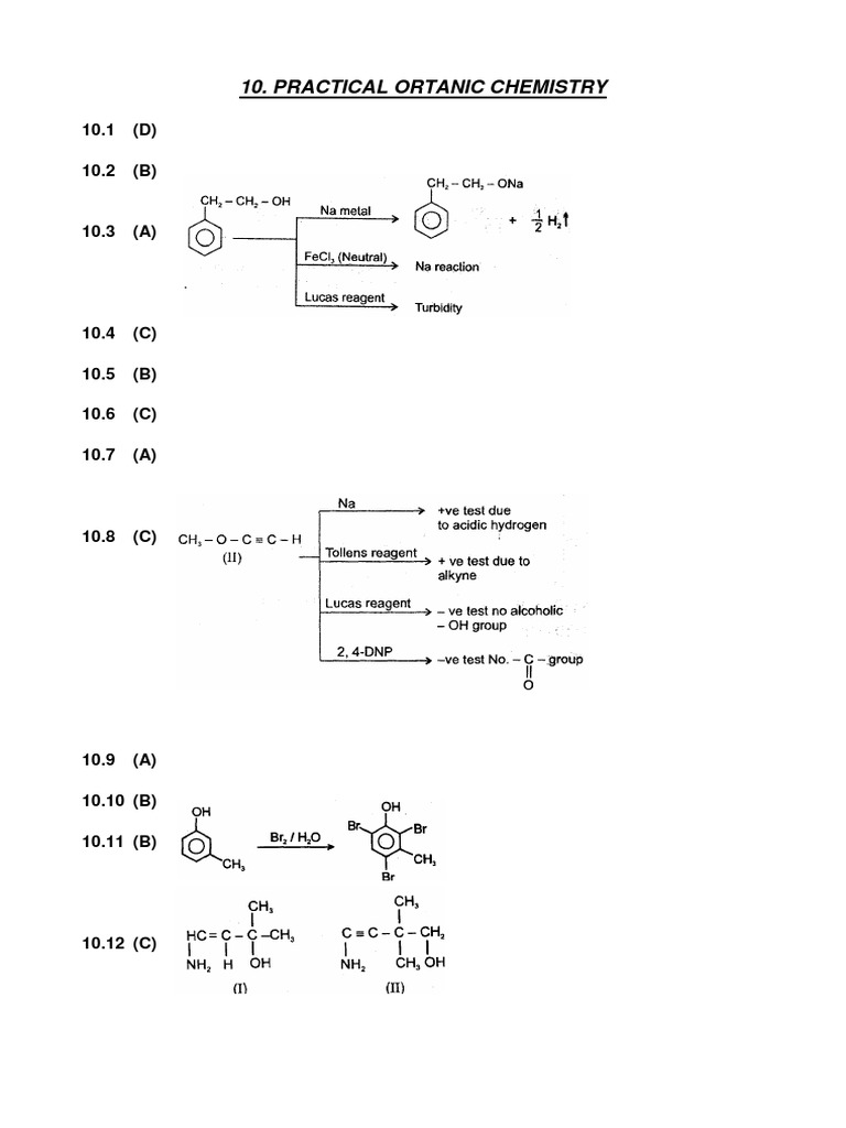 Practical Organic Chemistry PDF | PDF | Functional Group | Acid