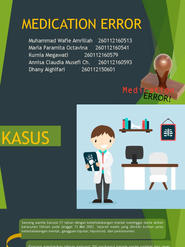 Medication Error Farmasi Rumah Sakit | PDF