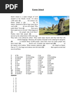 Easter Island Reading Comprehension Exercises 98034 | PDF
