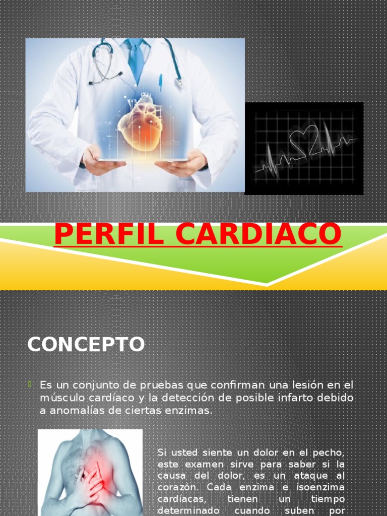Perfil Cardiaco Diap | PDF | Infarto de miocardio | Lactato deshidrogenasa