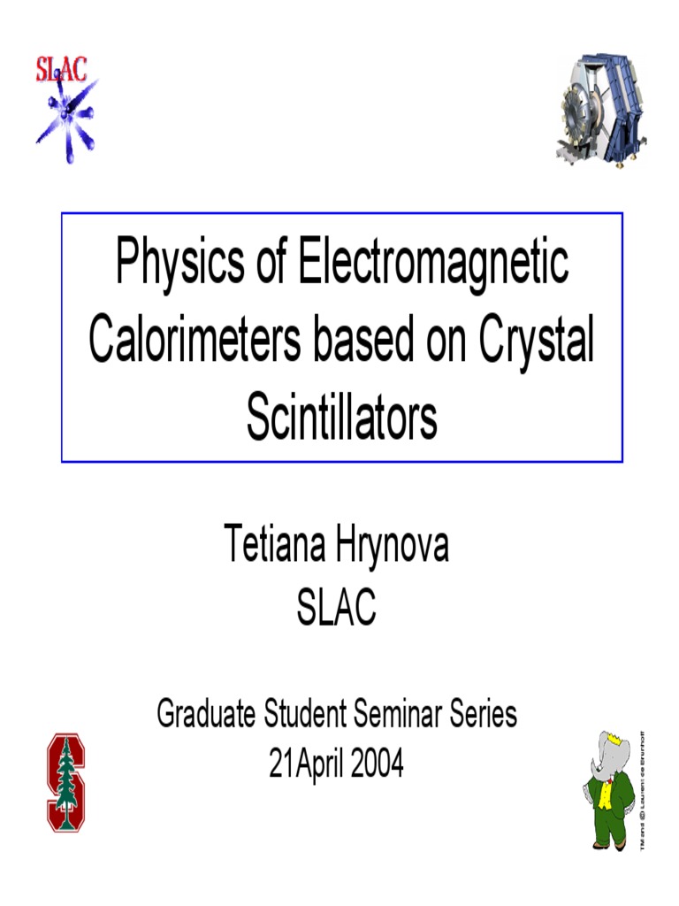 Physics of Electromagnetic Calorimeters Based On Crystal Scintillators | PDF | Electronvolt ...