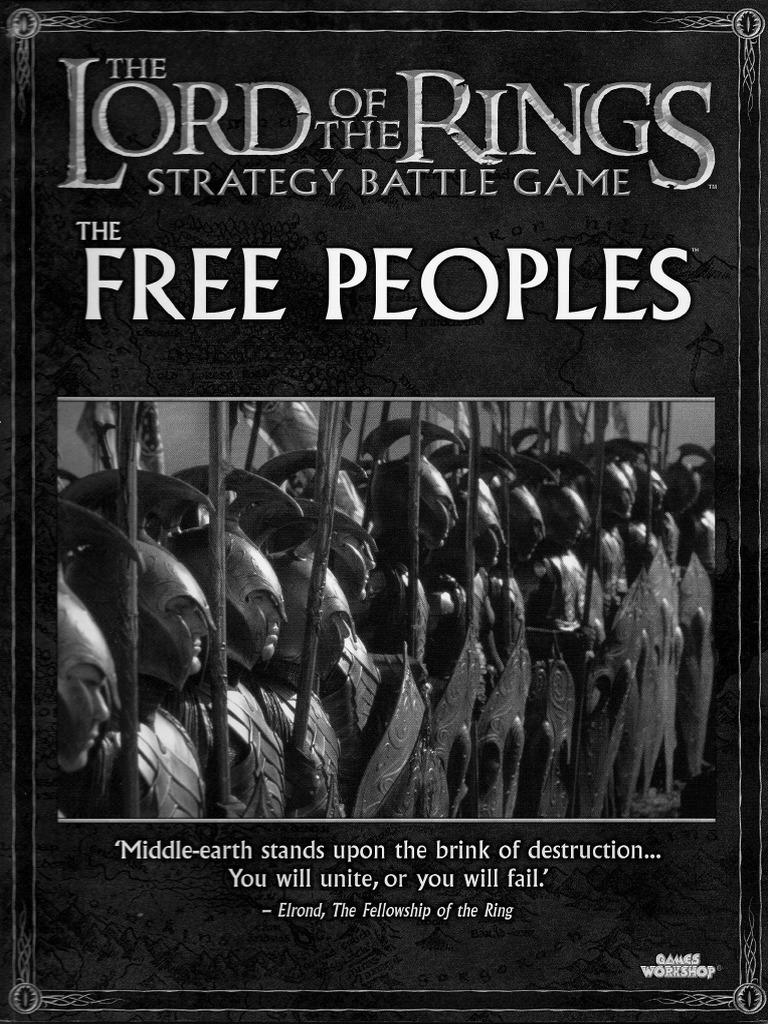 LOTR SBG Sourcebook - The Free Peoples | PDF | Books