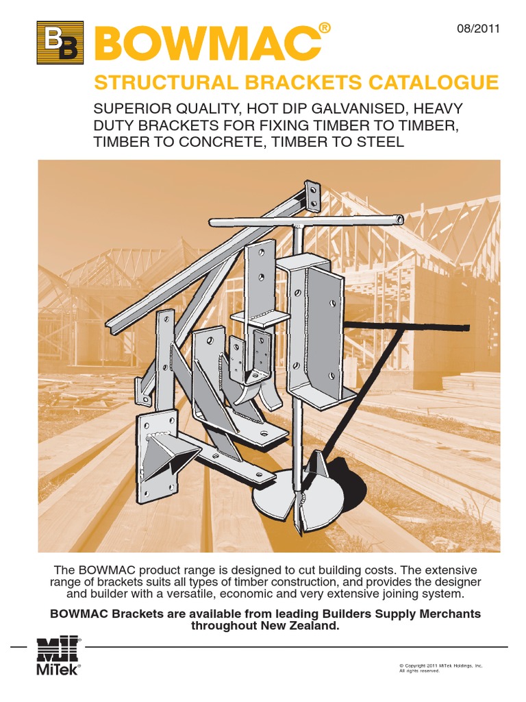 BOWMAC Structrual Brackets 08_2011.pdf | Lumber | Economic Sectors