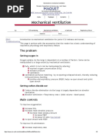 Ventilator Cheat Sheet | PDF | Medical Specialties | Pulmonology