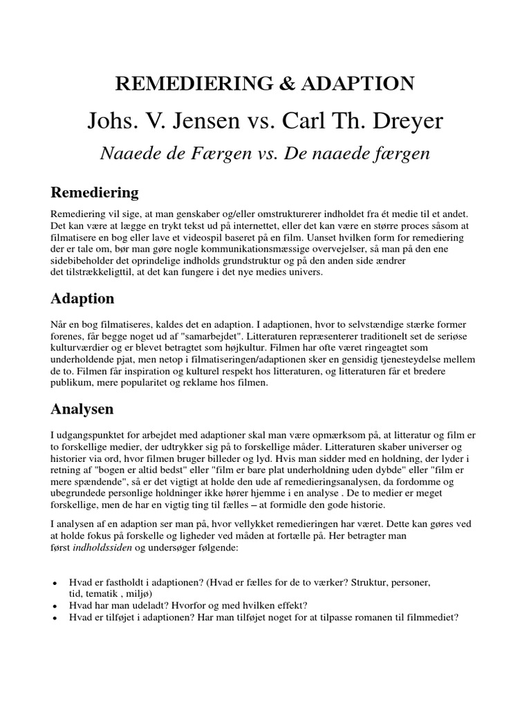 Remediering Og Adaption | PDF