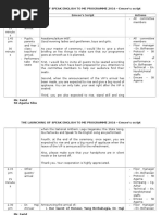 Emcee Script For Raya Celebration (Semi Formal) | PDF | Cooking, Food ...