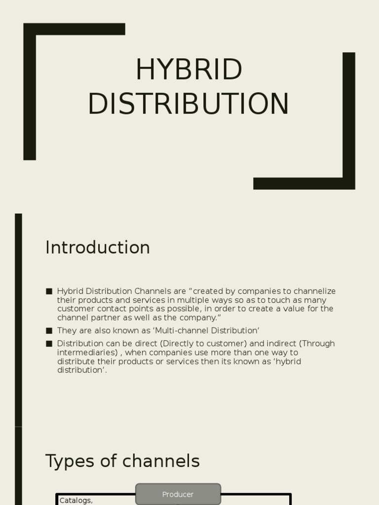 Hybrid Distribution Channel Overview | PDF | Distribution (Business ...
