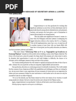 Official DepEd Secretary Graduation Message 2022-2023 | PDF