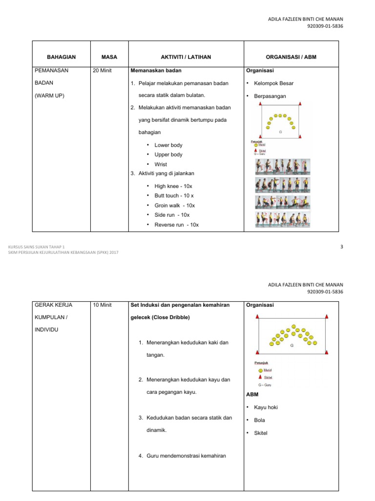 Lesson Plan Hoki | PDF