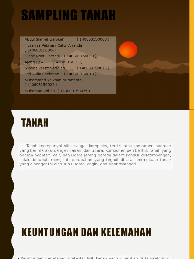 Sampling Tanah 1 | PDF