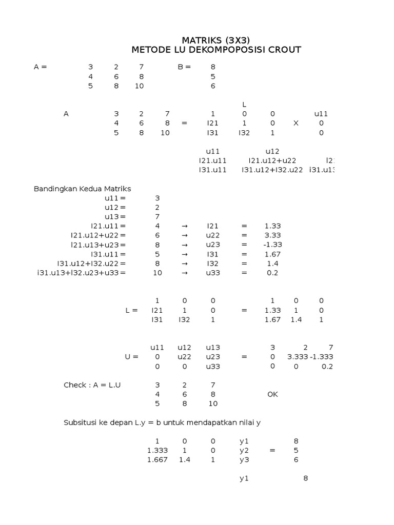 Matriks 3 X 3-2 | PDF