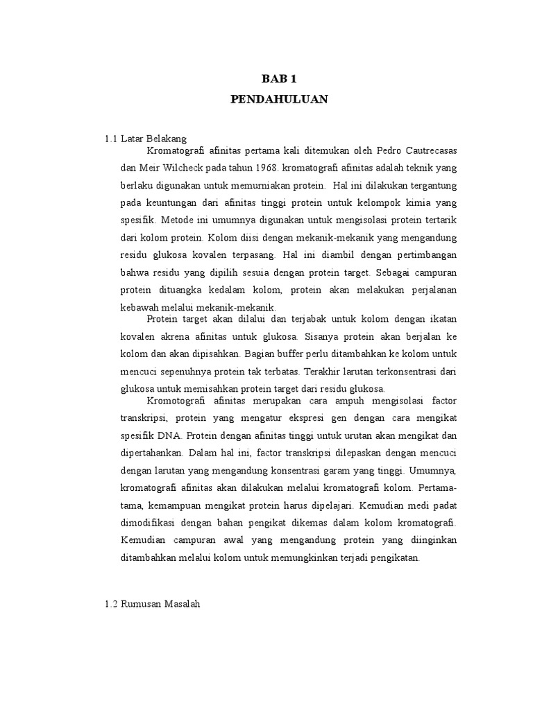 Kromatografi Afinitas | PDF