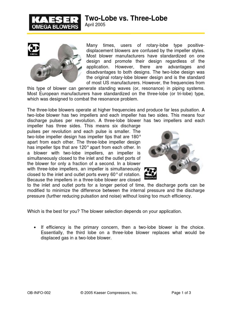 Two Lobe vs. Three Lobe-Tcm91-124599 | PDF | Gases | Applied And ...