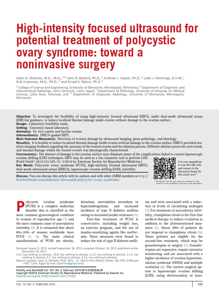 Usg Pcos | Download Free PDF | Polycystic Ovary Syndrome | Medical ...