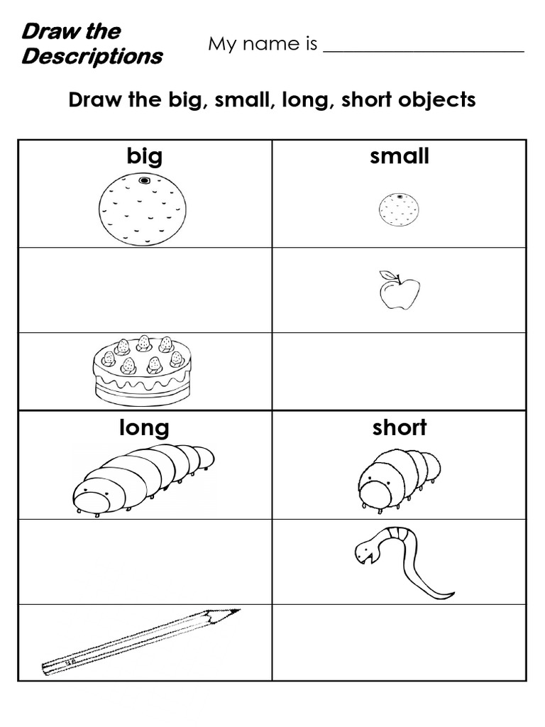 Draw and Color Descriptions | PDF