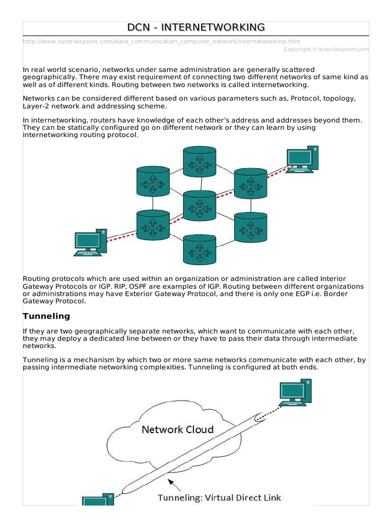 DCN - Internetworking | PDF | Routing | Computer Network