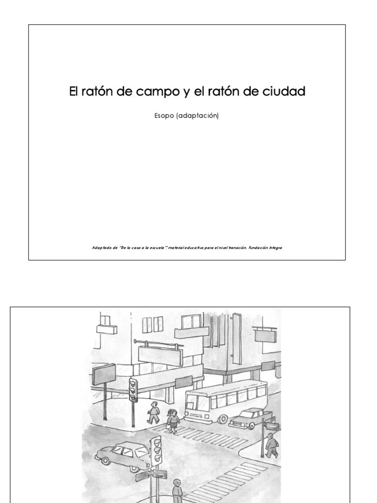 El Ratón de Campo y El Ratón de Ciudad PDF | PDF | Entretenimiento ...