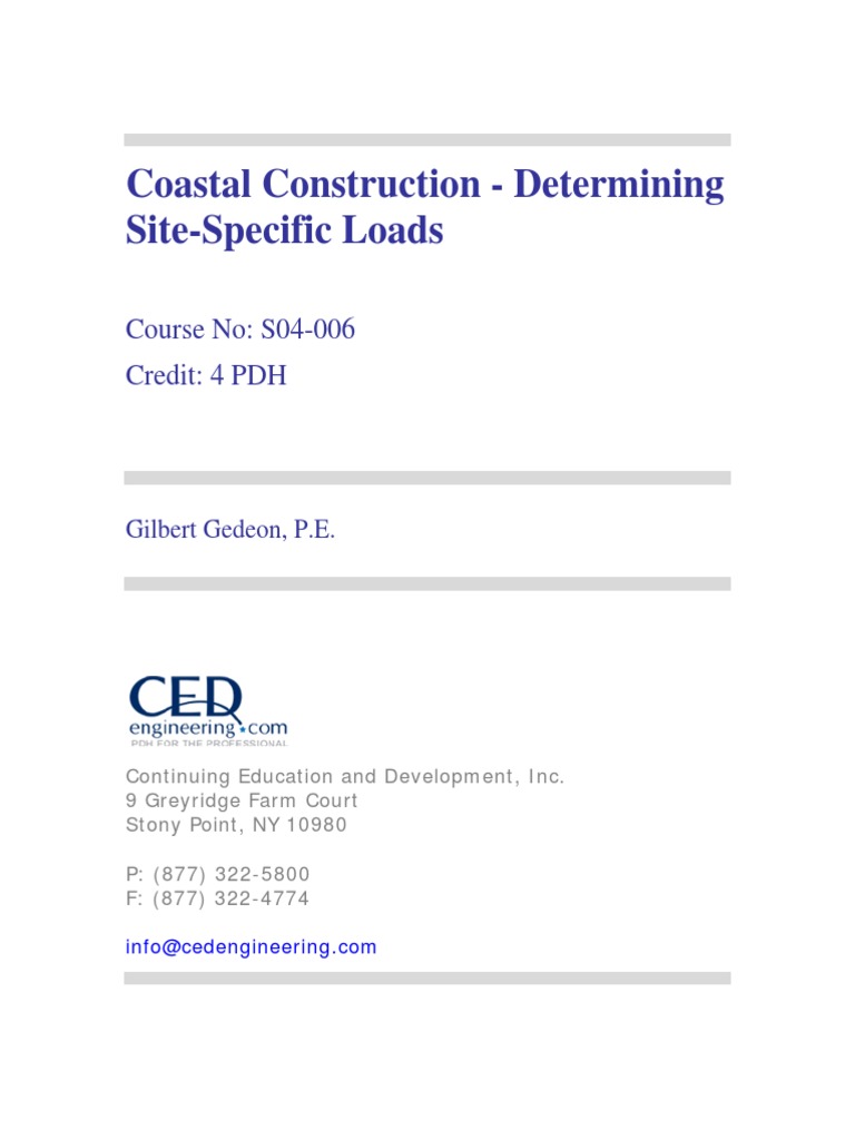 Determining Site-Specific Loads | PDF | Flood | Structural Load
