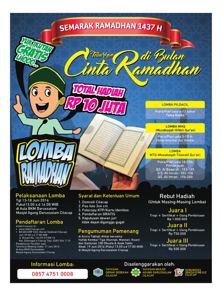 Poster Lomba Ramadhan 1437H | PDF
