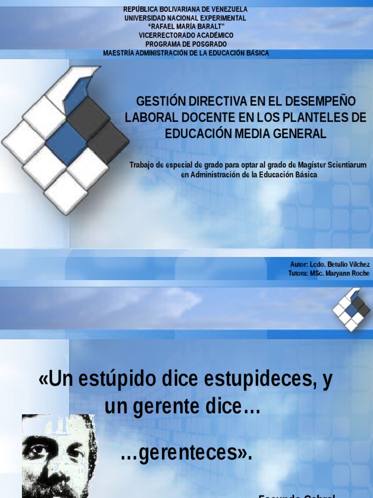 Presentacion Gestion Directiva | PDF | Liderazgo | Calidad (comercial)