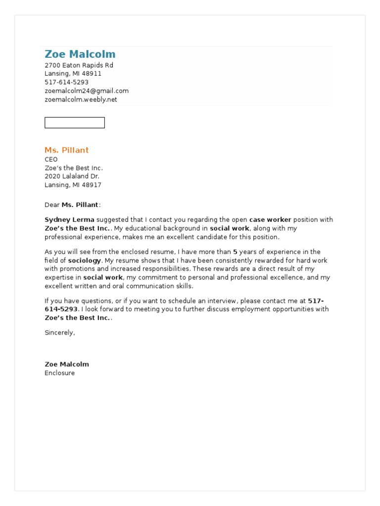 Cover Letter For Functional Resume | PDF