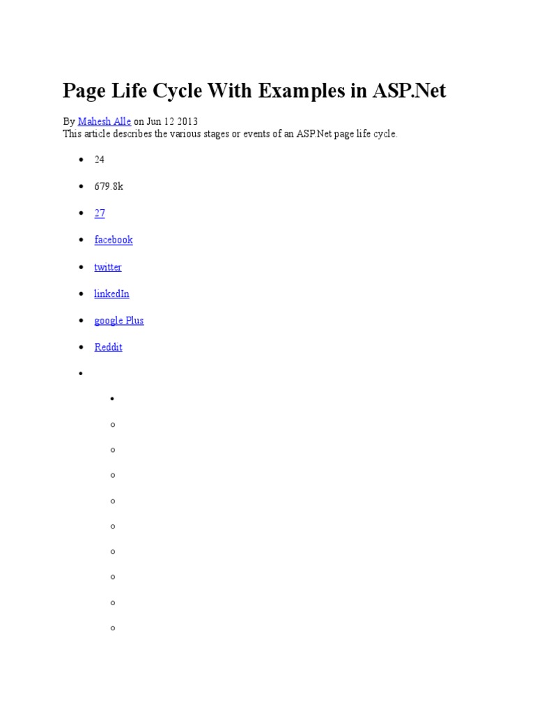 A Comprehensive Guide to Understanding the ASP.NET Page Lifecycle ...