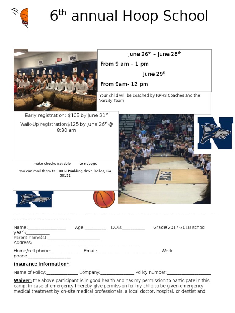 2017 Hoop School | PDF
