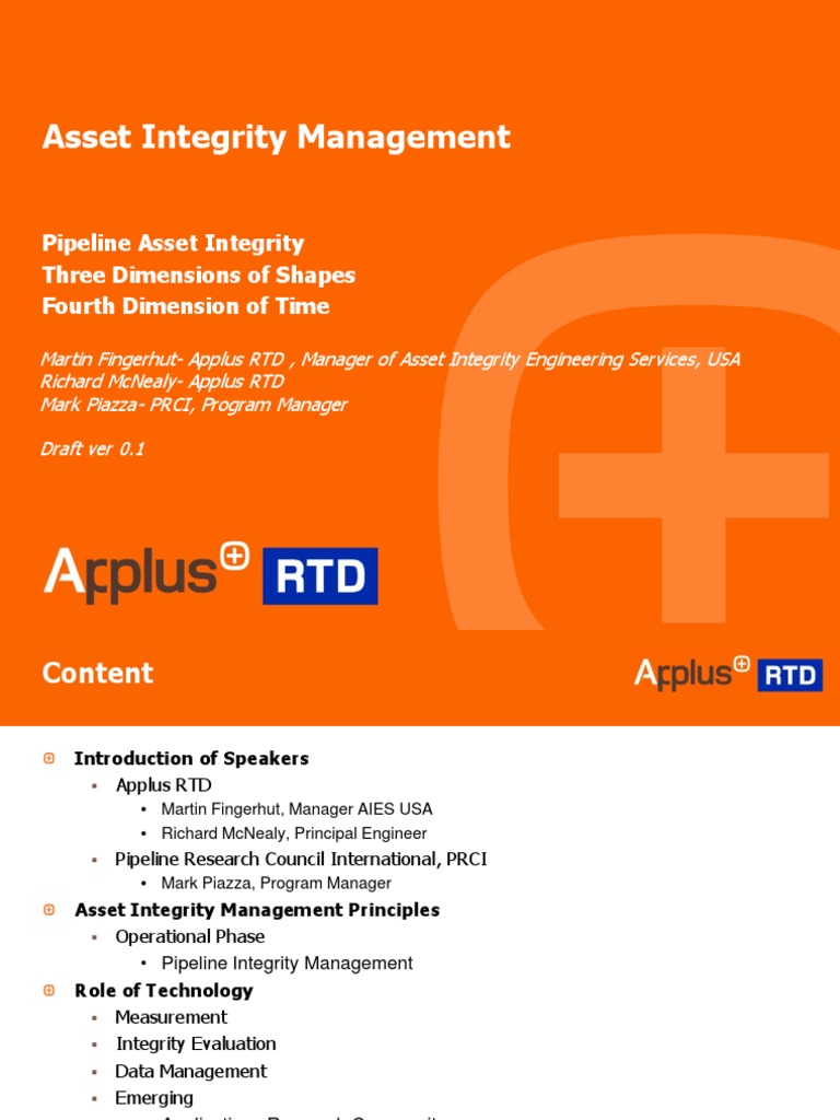 Pipeline Asset Integrity | PDF | Pipeline Transport | Accuracy And ...