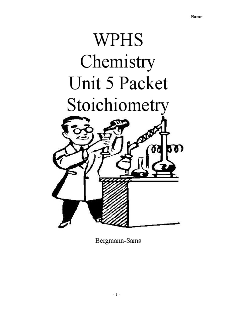 Stoichiometry Unit PDF Stoichiometry Precipitation Chemistry 