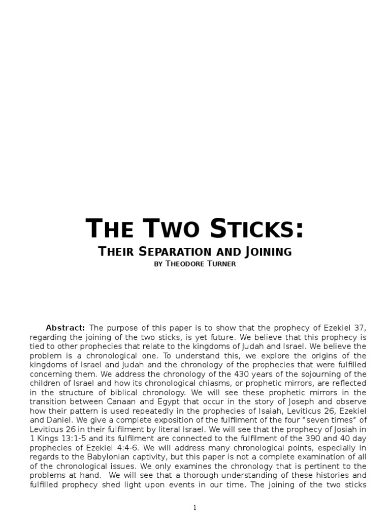 The Two Sticks (draft) | Books Of Kings | Jeremiah