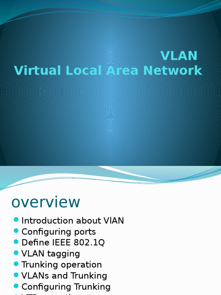 Vlan Virtual Local Area Network | PDF | Networks | Computer Architecture