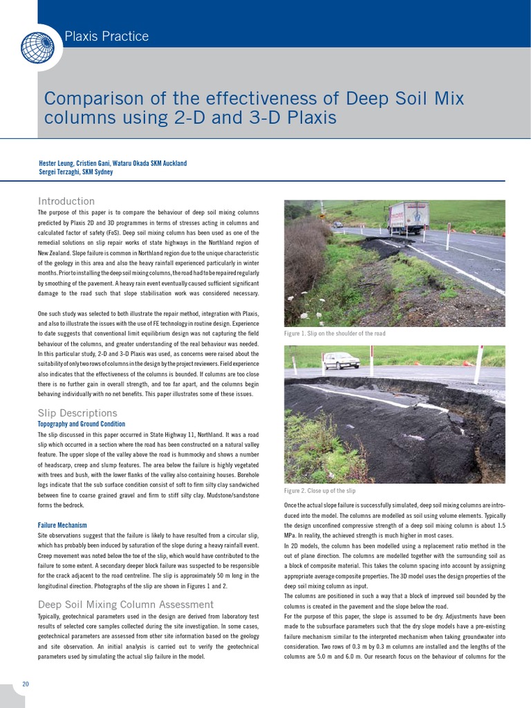 Comparison of the Effectiveness of Deep Soil Mix Columns | Geotechnical ...