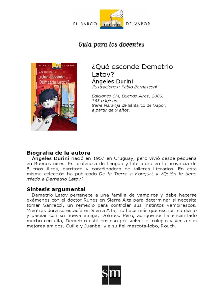 Que Esconde Demetrio Latov GUIA PDF | PDF | Vampiros