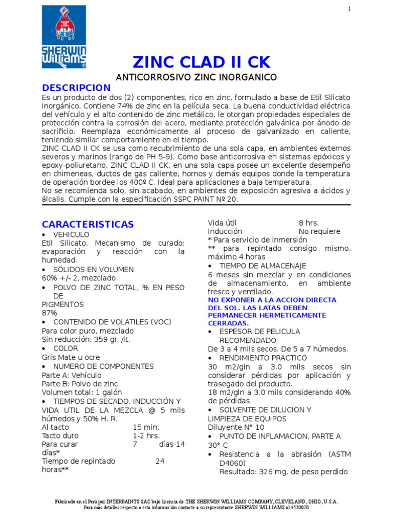 ZINC CLAD II CK | Zinc | Rieles