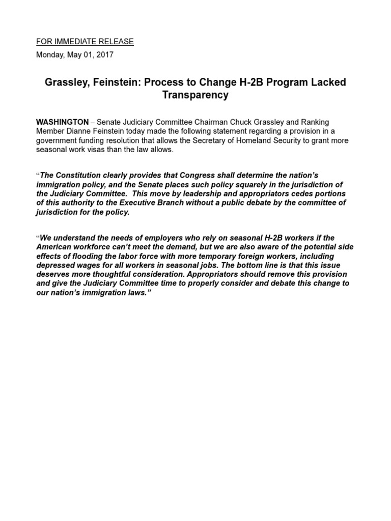 Grass Ley Feinstein | PDF