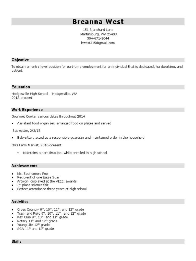 Resume Template2 | PDF