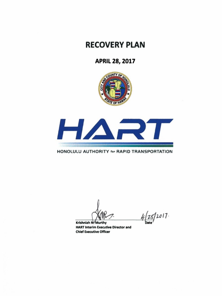 Oahu Rail Project Recovery Plan | PDF | Business | Transport