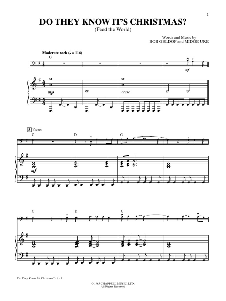 08 Do They Know Its Christmas | PDF | British Styles Of Music | Pop Music