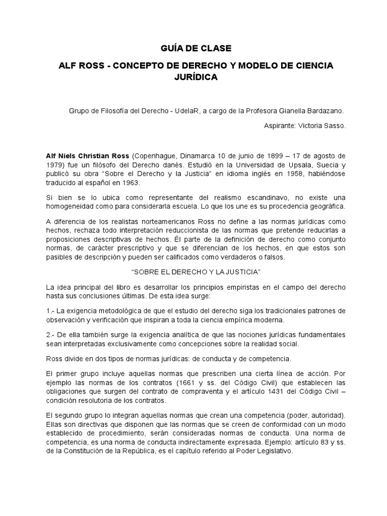 Guia de Clase - ALF ROSS | PDF | Science | Empirismo
