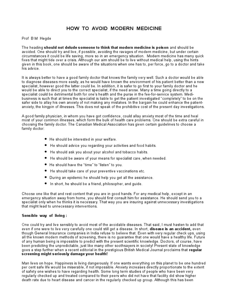 Choosing a Trusted Family Doctor and Following a Sensible Lifestyle Can ...
