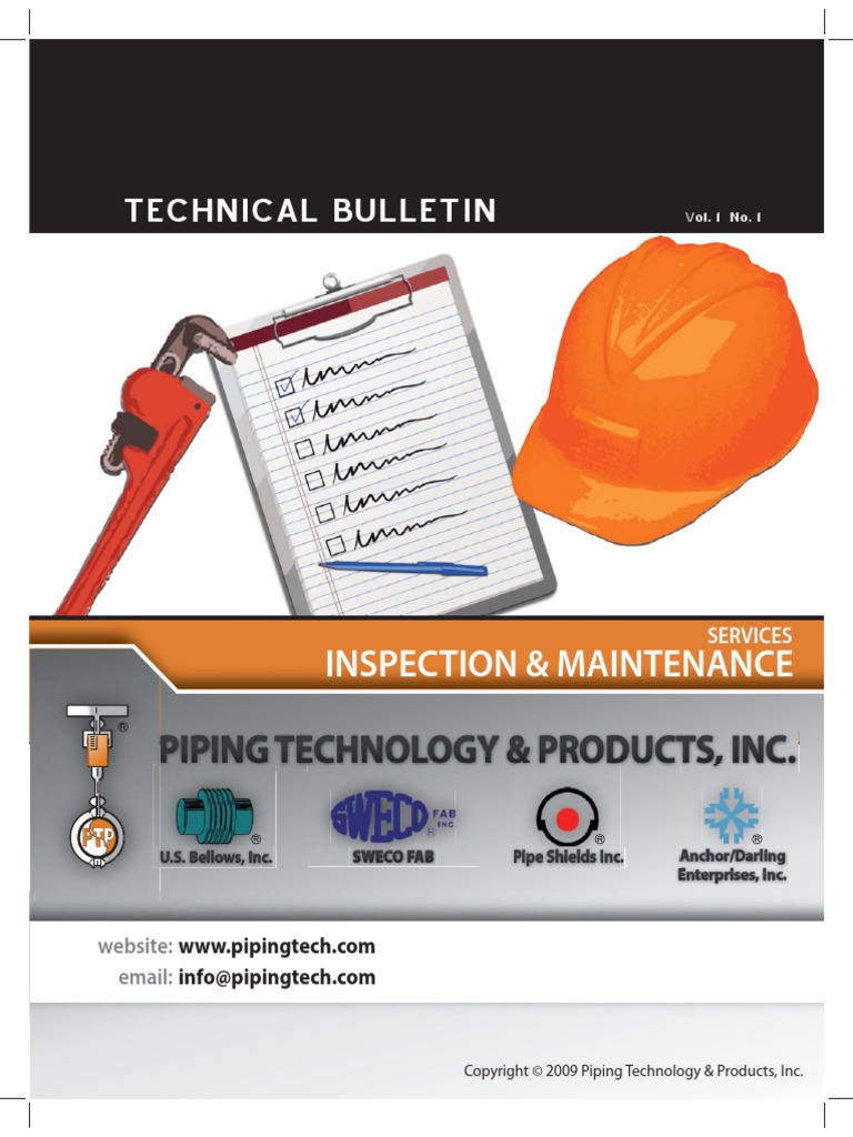 Technical Bulletin: Inspection & Maintenance | PDF | Pipe (Fluid ...