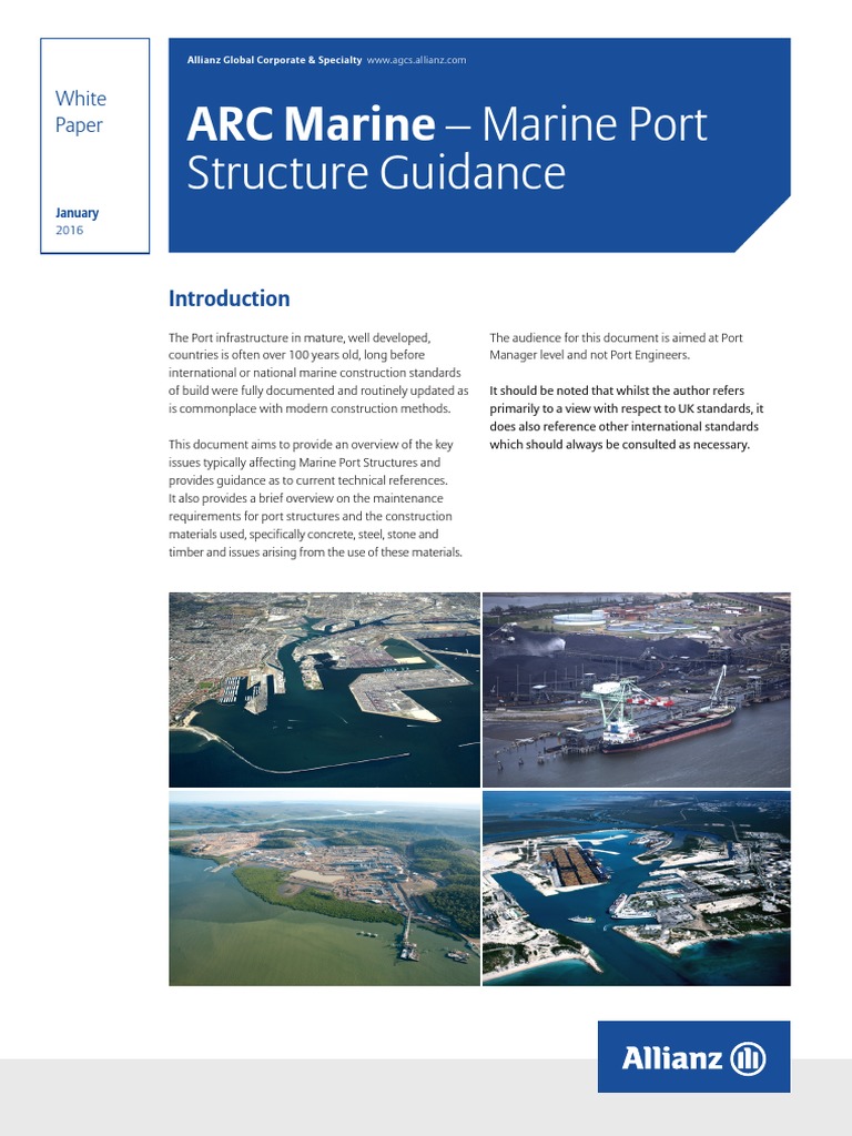 Marine Port Structure Guidance | PDF | Corrosion | Environmental Impact ...
