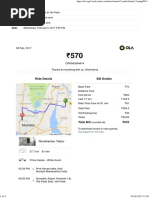 Sample of Ola Bill For Edit | PDF | Invoice | Services (Economics)