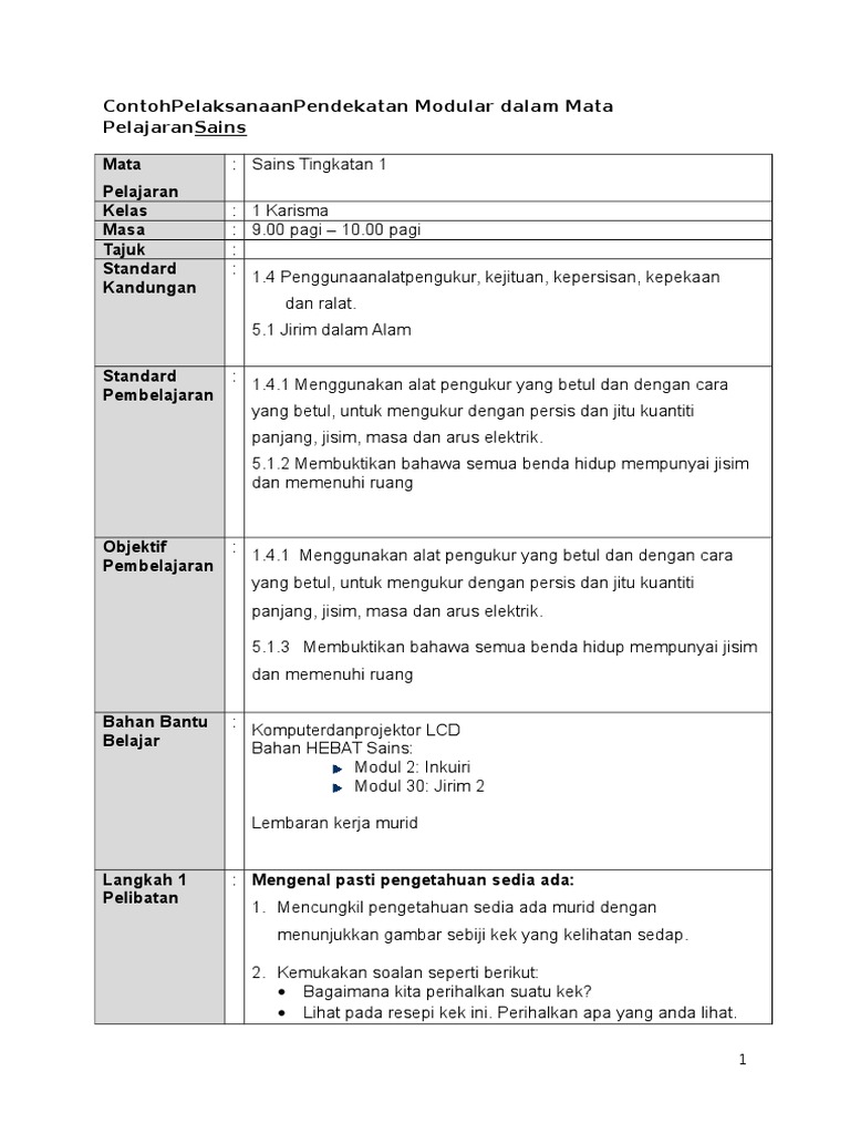 Contoh Modular | PDF