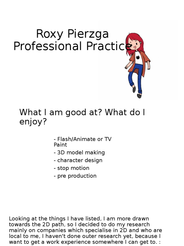 Professional Practice Presentation | PDF | Animation | Bbc