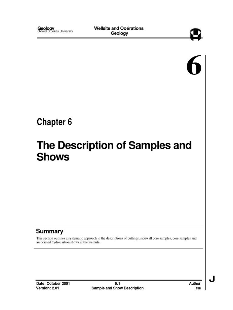 The Description of Samples | PDF | Geology | Science