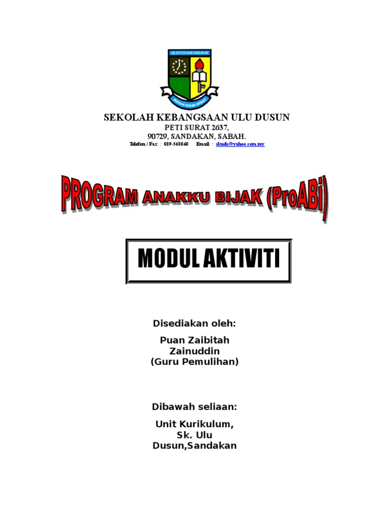 Muka Depan Modul | PDF